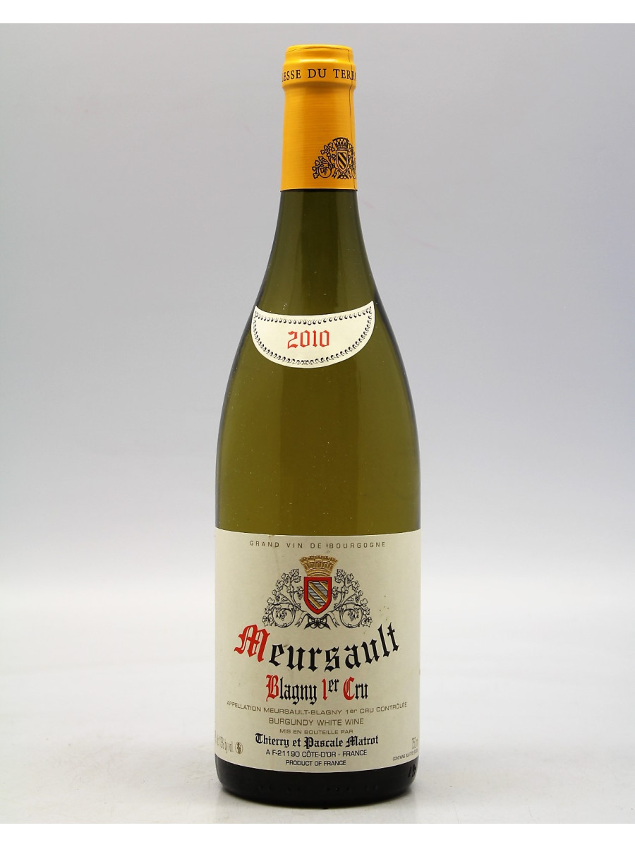 Thierry et Pascale Matrot Meursault 1er cru Blagny 2010
