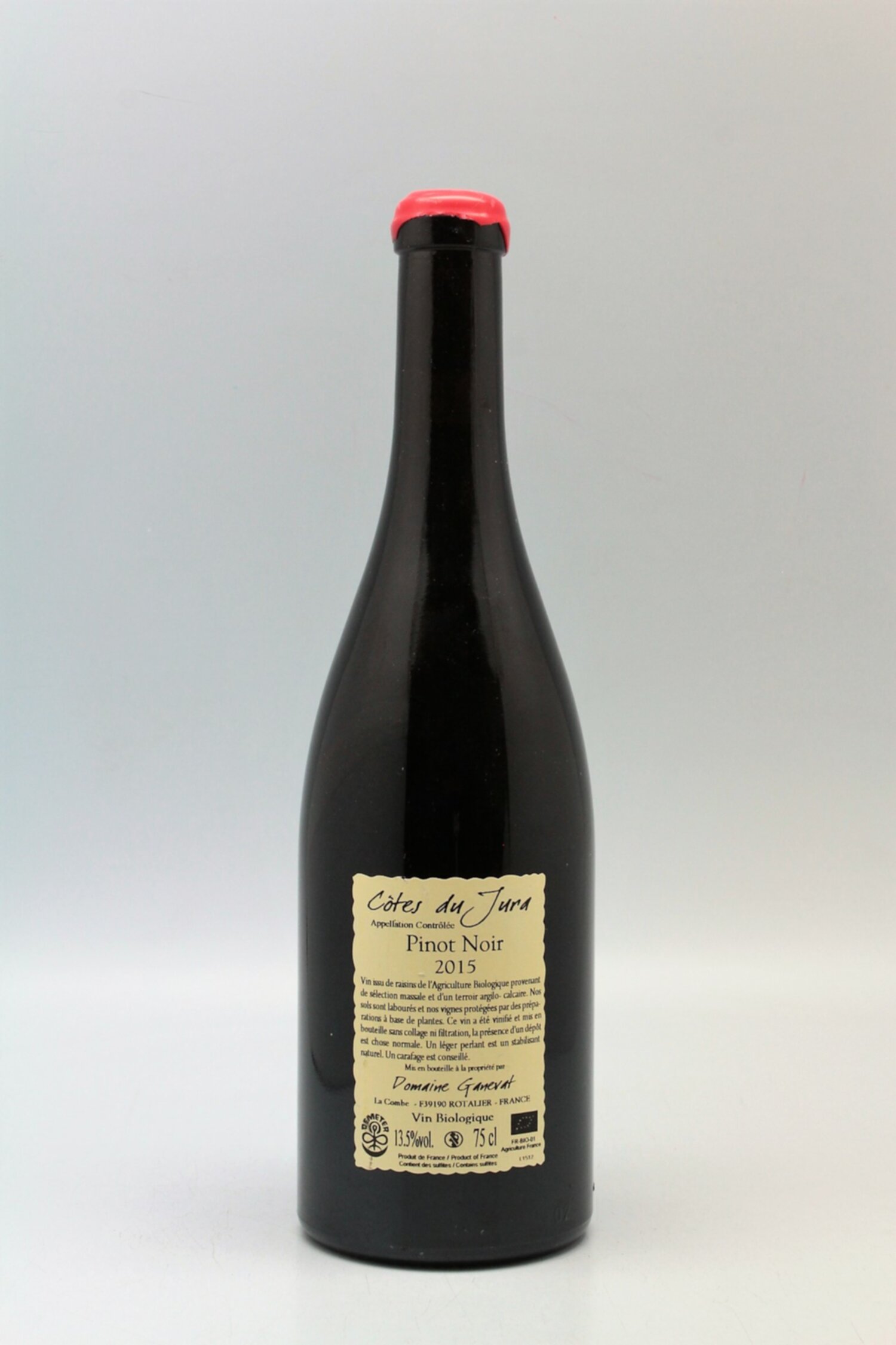 Jean François Ganevat Côtes du Jura Cuvée Julien Pinot Noir 2015 - VINS ...