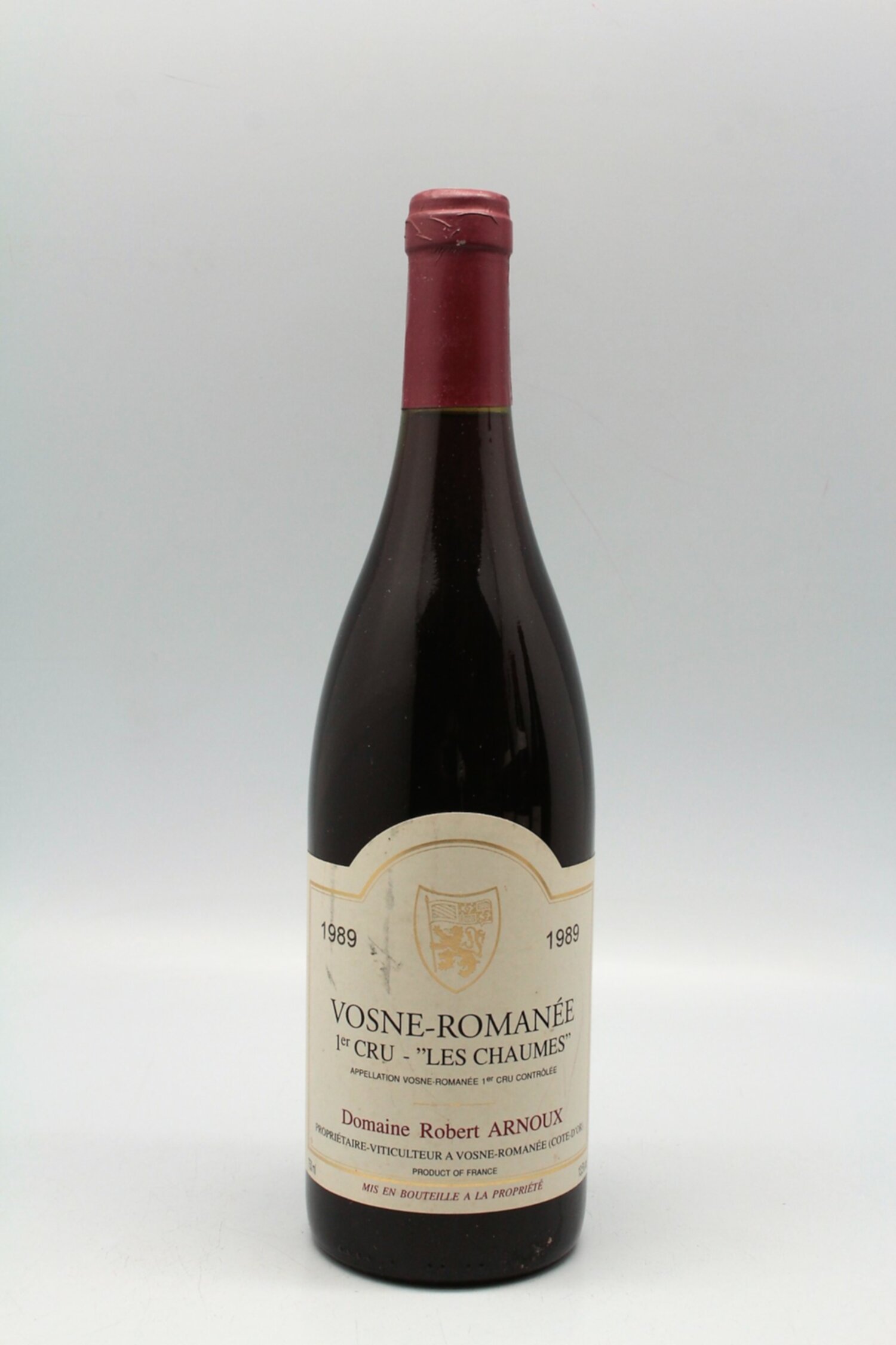 Robert Arnoux Vosne Romanée 1er cru Les Chaumes 1989 - VINS & MILLESIMES