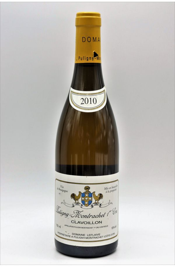 Domaine Leflaive Puligny Montrachet 1er cru Clavoillon 2010